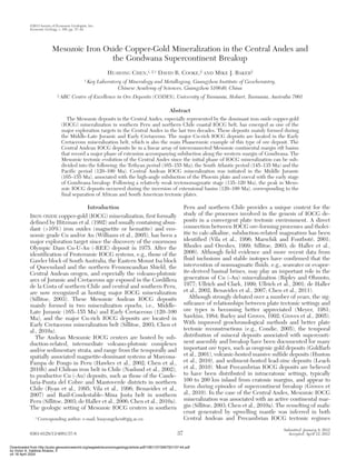 Chen 2013 Mesozoic Iron Oxide Copper-Gold Mineralization in the Central ...