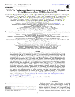 PHAST. The Panchromatic Hubble Andromeda Southern Treasury. I ...