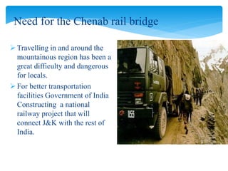 Chenab bridge ppt | PPTX