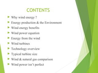 wind energy | PPT | Power and Energy Industry | Industries