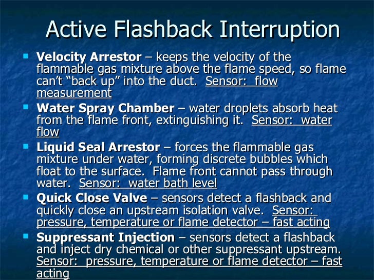 Flame Flashbacks: Causes and Prevention