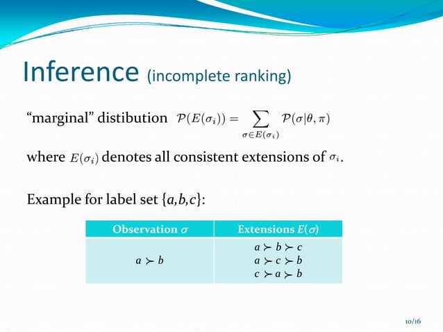A new instance-based label ranking approach using the Mallows model | PPT
