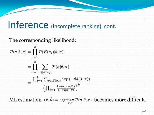 A New Instance Based Label Ranking Approach Using The Mallows Model Ppt