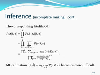 Instance based label ranking using the Mallows models | PPT