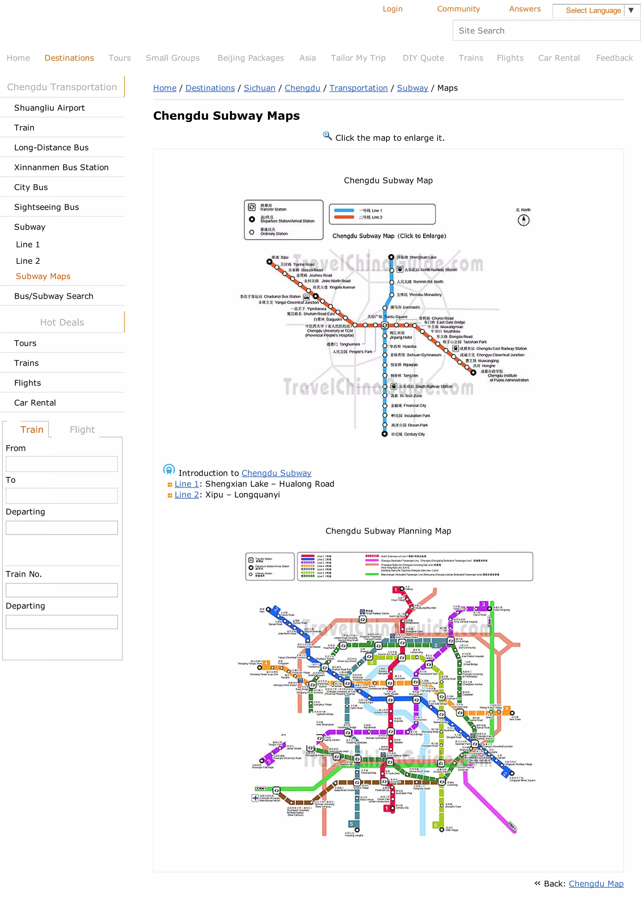 Chengdu subway map, metro lines | PDF