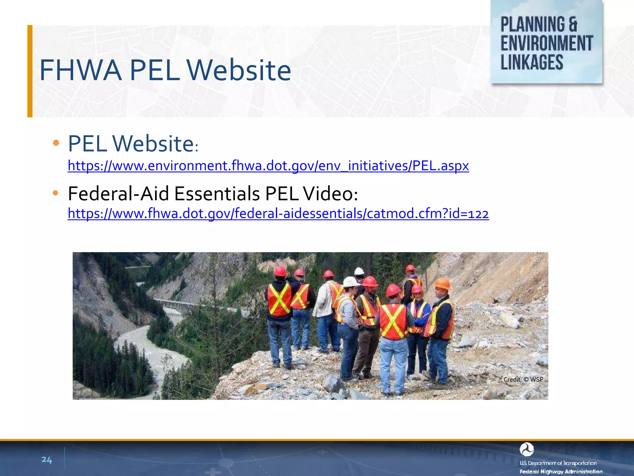Cheng Yan, FHWA PEL Overview | PPTX