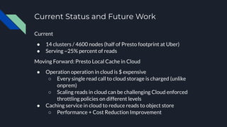 Speed Up Presto at Uber with Alluxio Caching | PPT