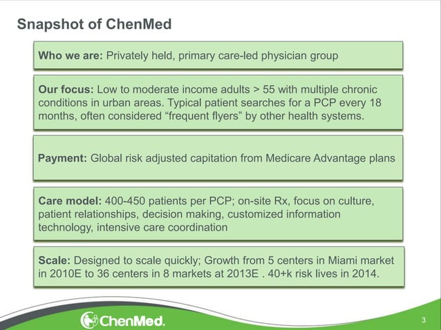 ChenMed Care Model | PDF | Healthcare Industry | Industries