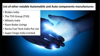 Chennai - Automobile hub | PPTX