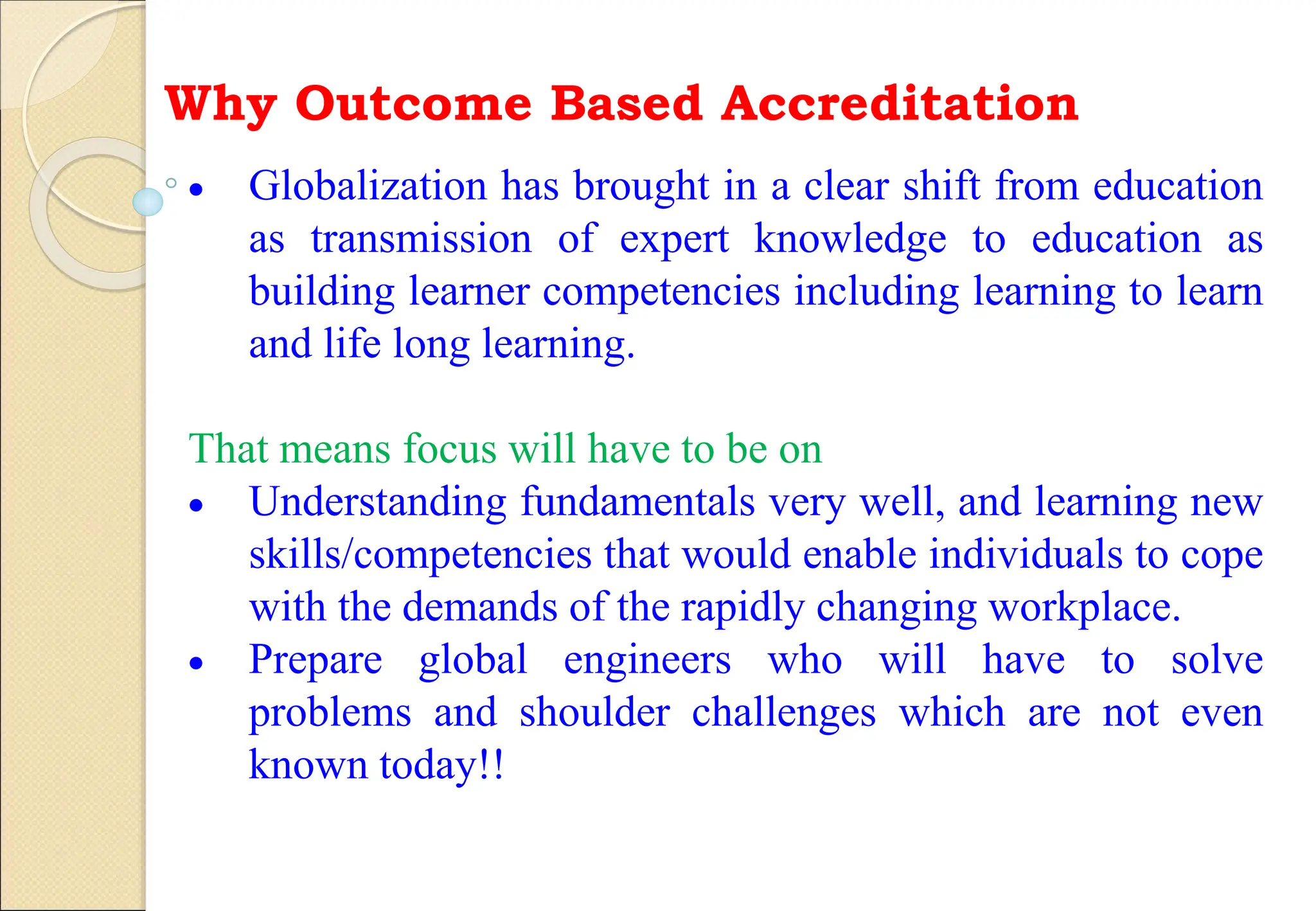 Key Components of OBE for NBA and preparing Course file | PPT