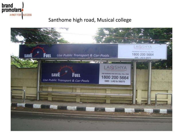 Chennai Bus Queue Shelter Advertising Media | PPTX