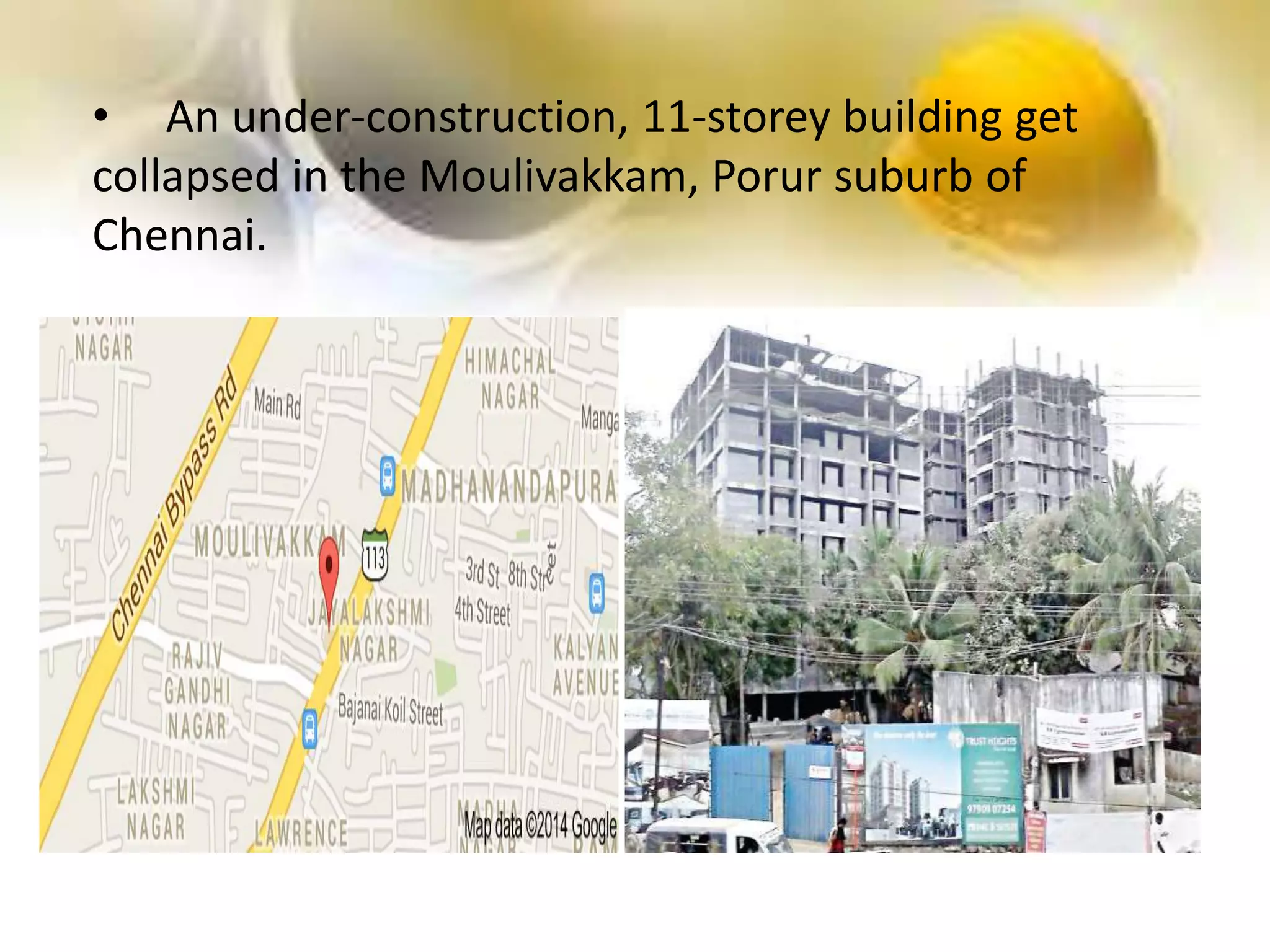 Chennai building collapse - case study | PPTX