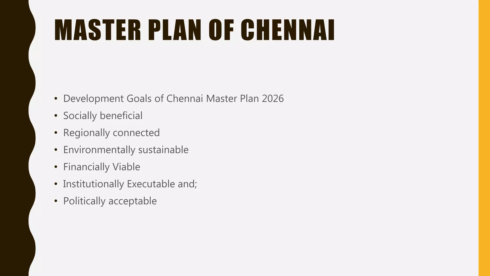 CHENNAI CITY -URBAN SPRAWL | PPTX