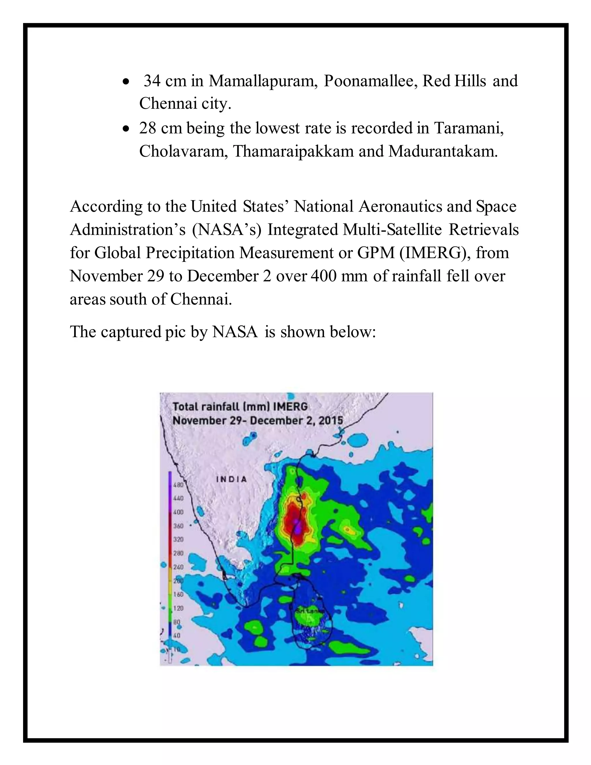 Chennai floods 2015 report | DOCX