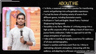 Chennai Male Emcee Kichu Emceeing Profile.pdf