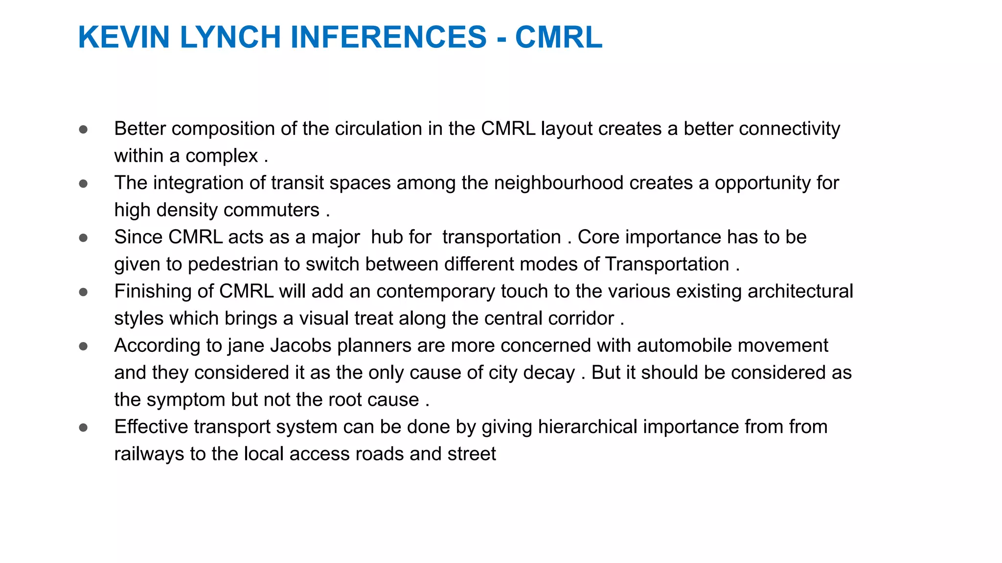 CMRL - Urban Design Analysis | PDF | Rail Travel | Travel Type