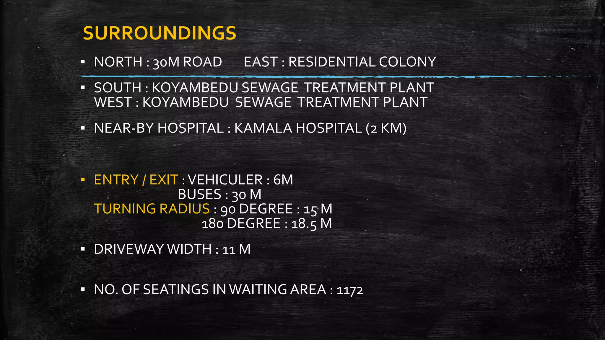 Chennai mofussil bus terminal case study | PPTX