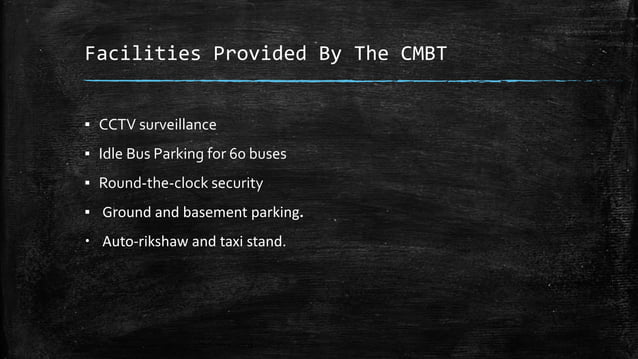 Chennai mofussil bus terminal case study | PPTX