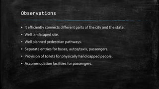 Chennai mofussil bus terminal case study | PPTX