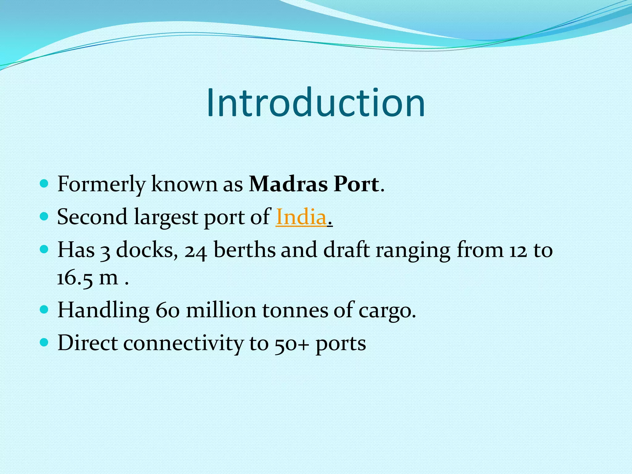 Chennai port trust | PPTX