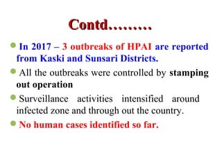Current Management Status of Highly Pathogenic Avian Influenza (HPAI ...