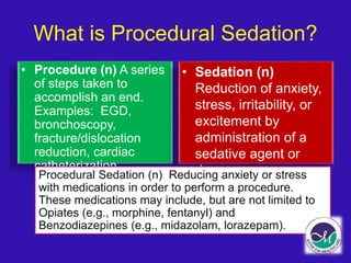 Procedural sedation in emergency medicine | PPTX