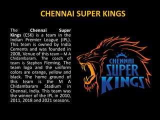 CHENNAI SUPER KINGS.pptx