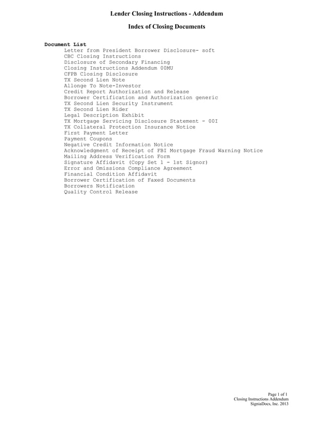 Chenoa fund-resources-sample closing-package-rate_advantage_7618 | PDF