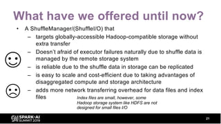 Improving Apache Spark by Taking Advantage of Disaggregated Architecture | PPT
