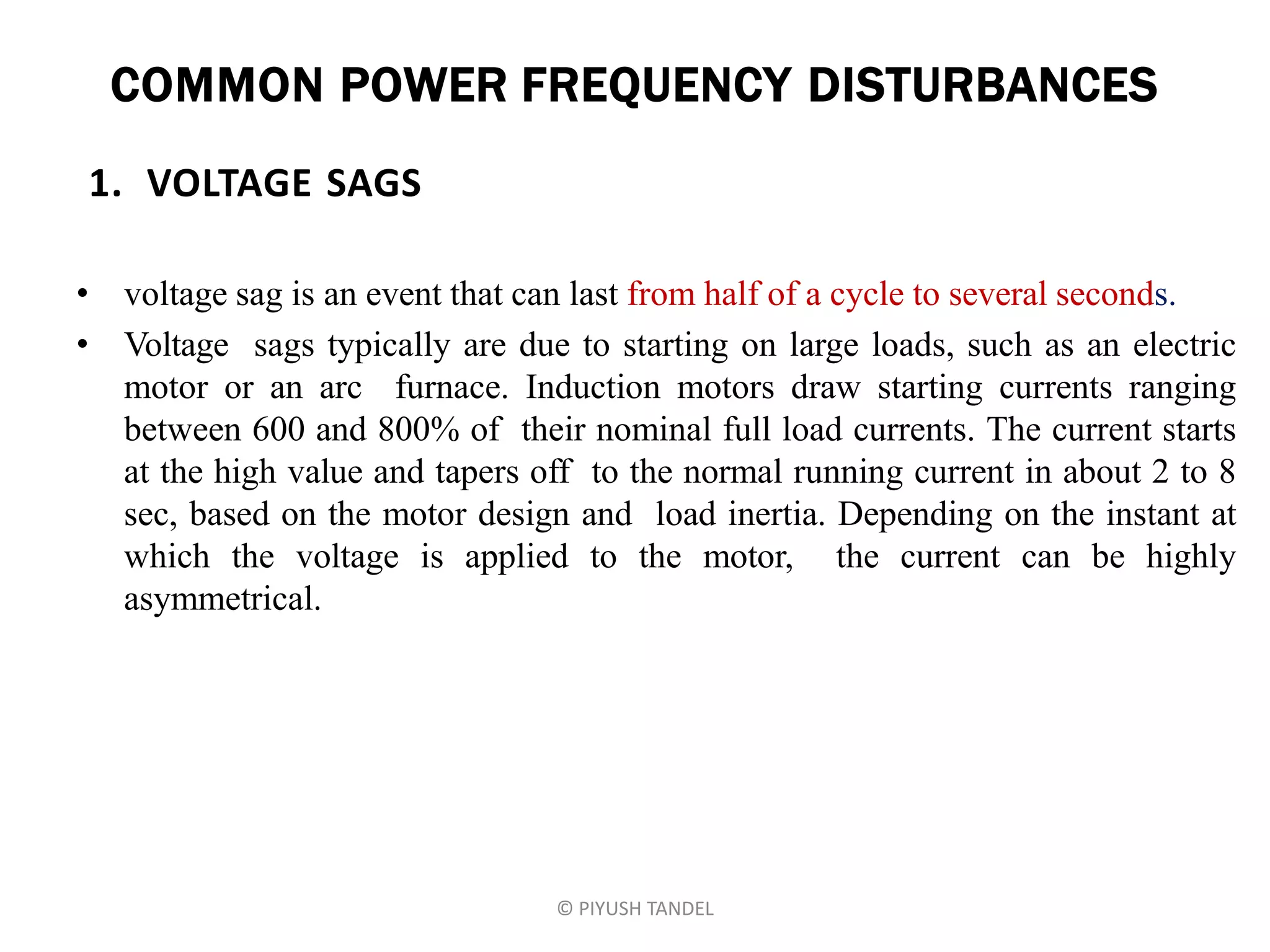 Chep 02 Power Frequency Disturbance | PPTX