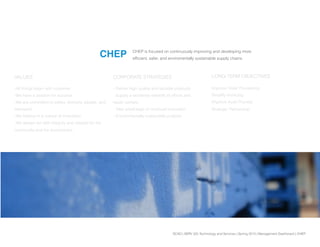 CHEP Management Dashboard Final Presentation | PDF