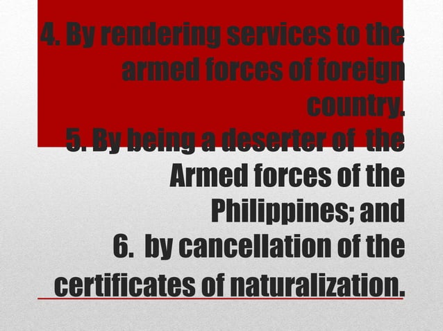 naturalized citizen and natural - born citizen in the Philippines. | PPTX