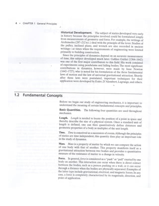 engineering mechanic chapter 1 - basic concepts in statics | PDF