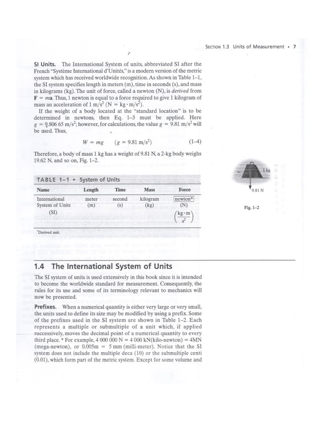 engineering mechanic chapter 1 - basic concepts in statics | PDF