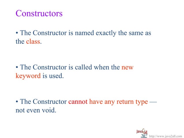Introduction To Class In Java Pps Programming Languages Computing
