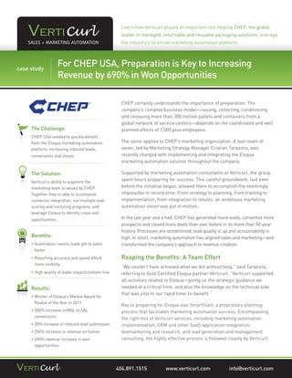 Demand Center Case Study for CHEP USA | PDF