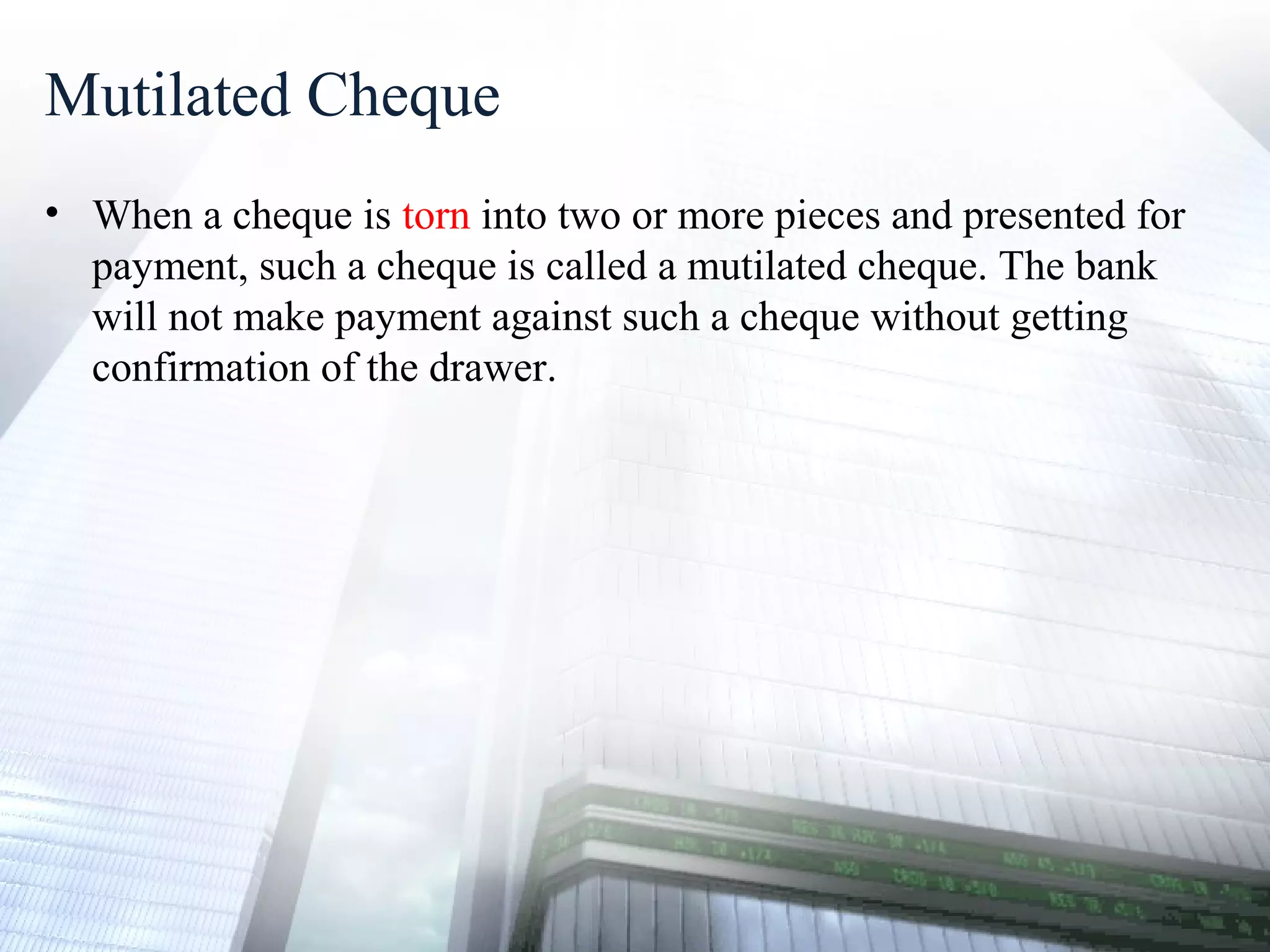 Cheque | PPT