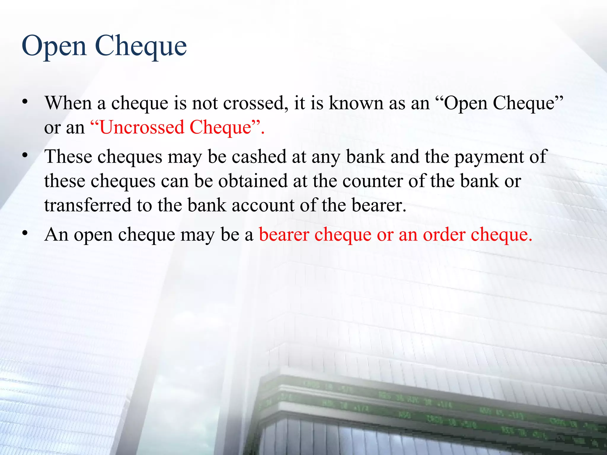 Cheque | PPT