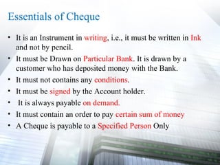 Cheque | PPT