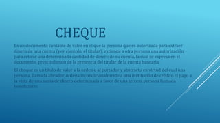 CHEQUE | PPTX