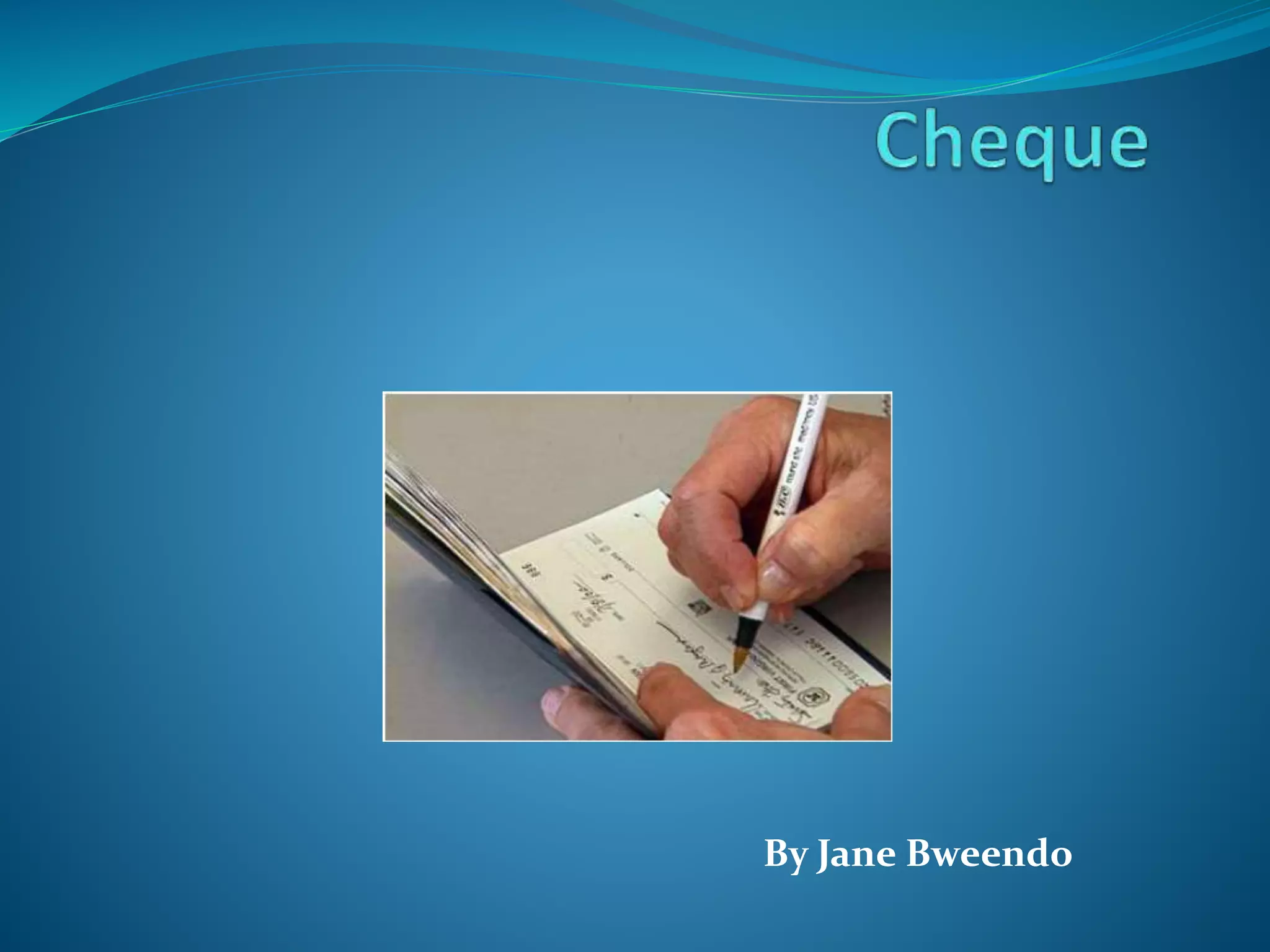 Cheque | PPT