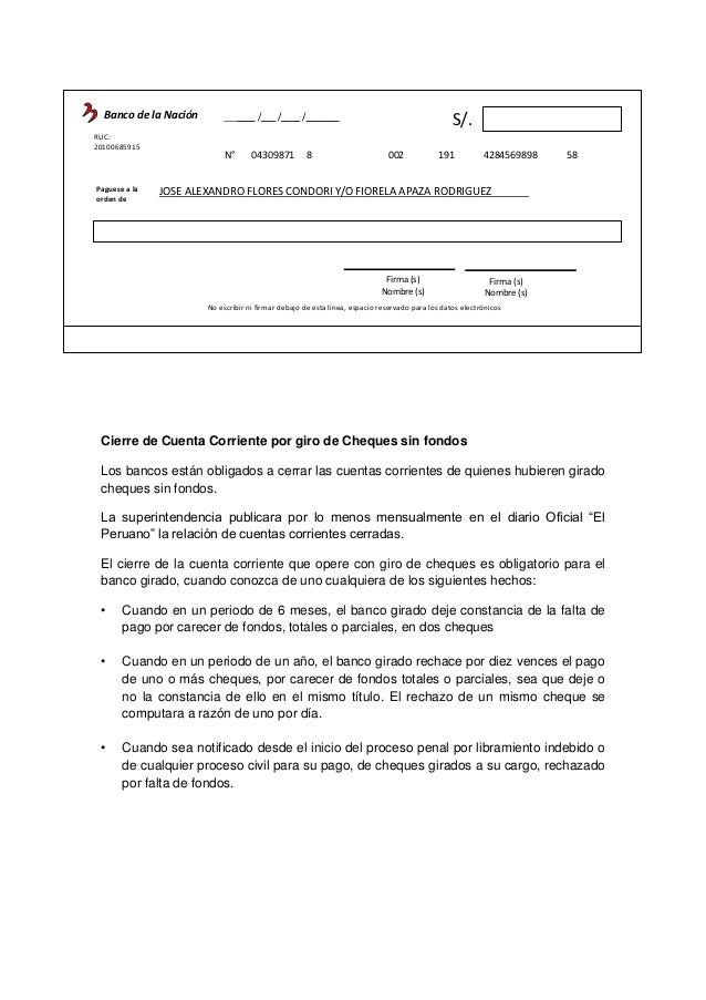 Cuenta Corriente O Cuenta De Cheques - creditoberga