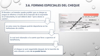 Cheque, Requisitos, tipos, ejemplos y más | PPTX