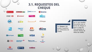 Cheque, Requisitos, tipos, ejemplos y más | PPTX