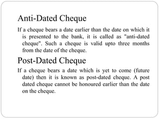 Cheque & crossing | PPSX