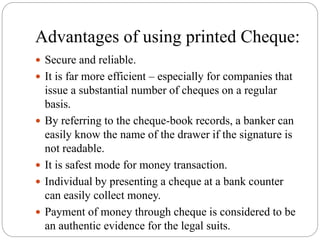 Cheque & crossing | PPSX