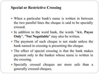 Cheque & crossing | PPSX