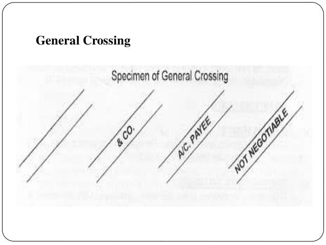 Cheque & crossing