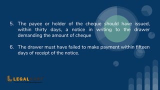 Cheque Dishonoured - Legal Tips On Your Cheque Bounce | PPT