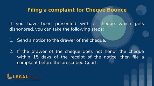 Cheque Dishonoured - Legal Tips On Your Cheque Bounce | PPT
